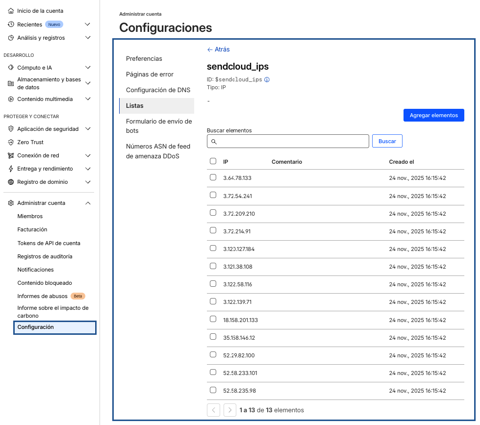 Solución de problemas cuando Cloudflare bloquea Sendcloud – Sendcloud Help Center