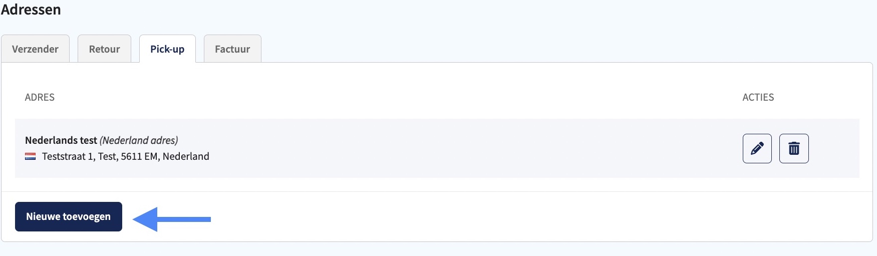 Hoe maak ik een pick-up voor een pakket aan? – Sendcloud Help Center