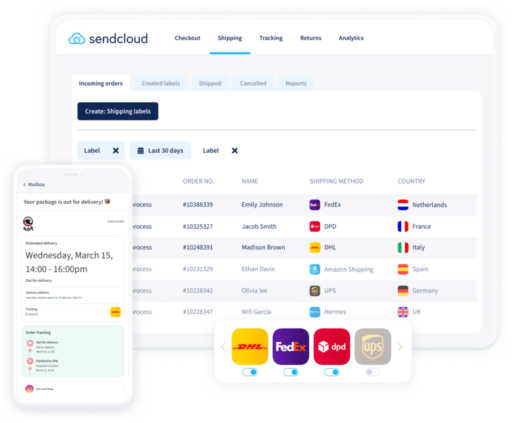 Shipping Software for Ecommerce Businesses | Sendcloud