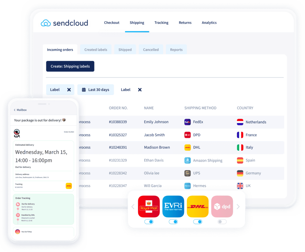 Sendcloud | Europe's no.1 Shipping Software for E-commerce