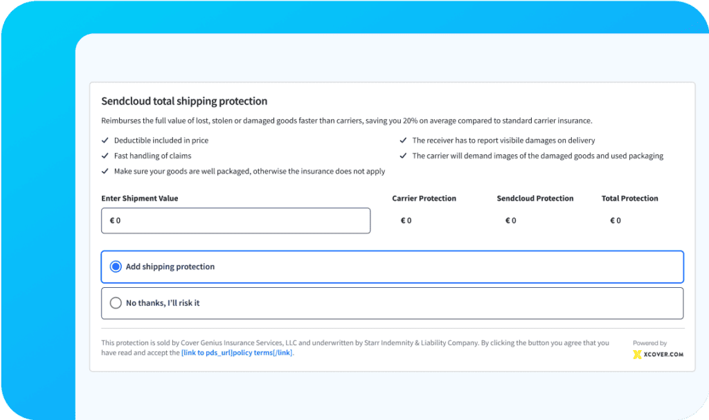 Shipping Protection - Damaged & Lost Packages | Sendcloud