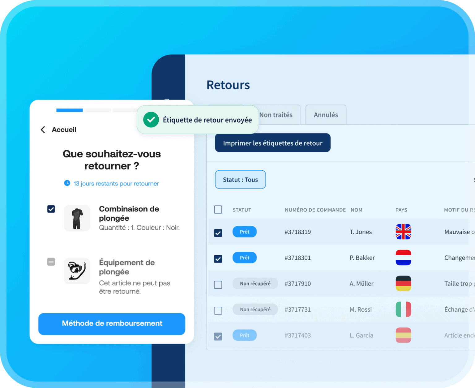 Logiciel de gestion des retours pour le e-commerce | Sendcloud